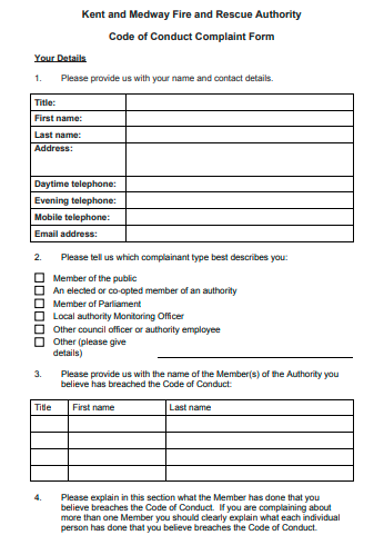 Annex 1: Procedure on receipt of a complaint | Kent Fire and Rescue Service
